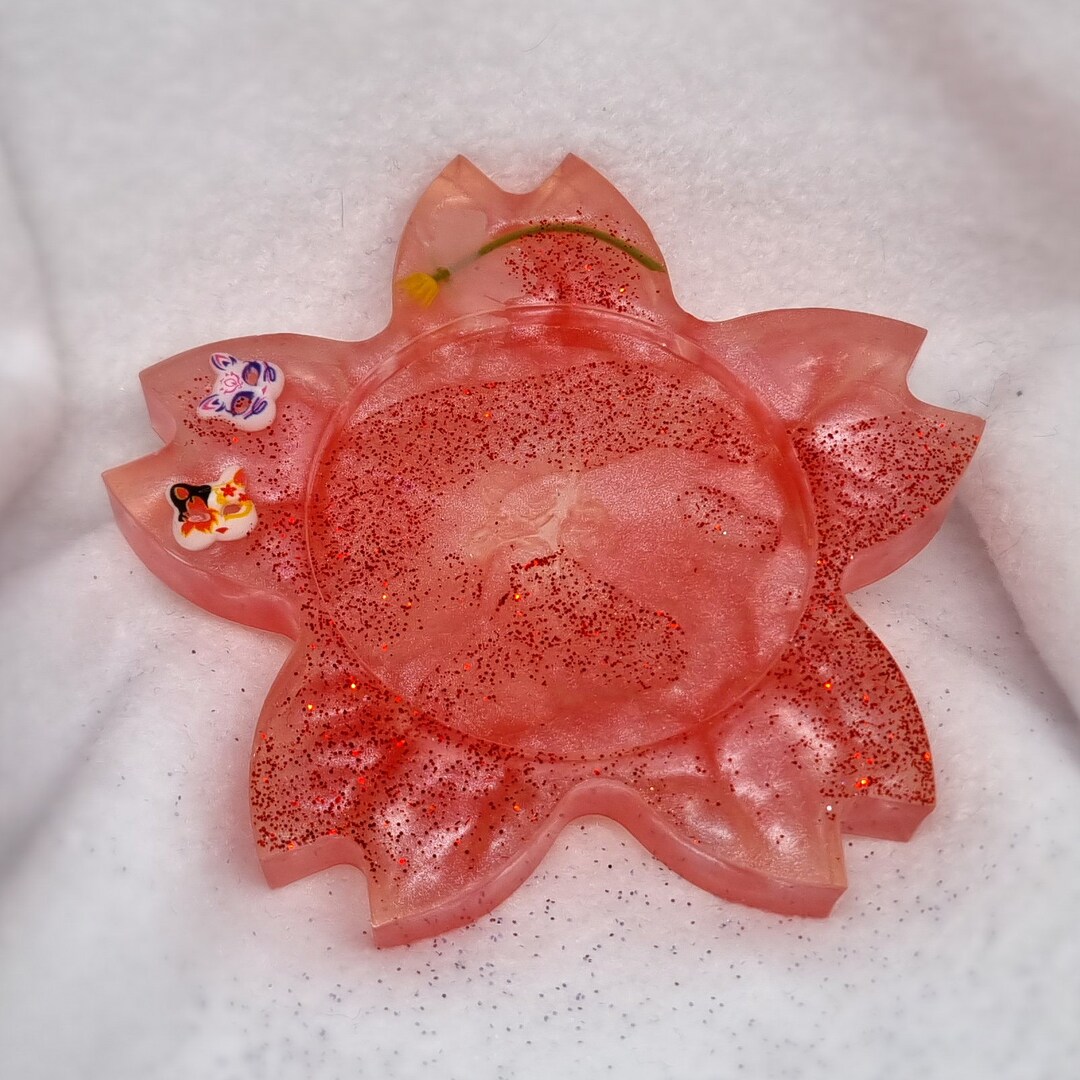 Sakura Coaster, Resin, Kawaii - Etsy
