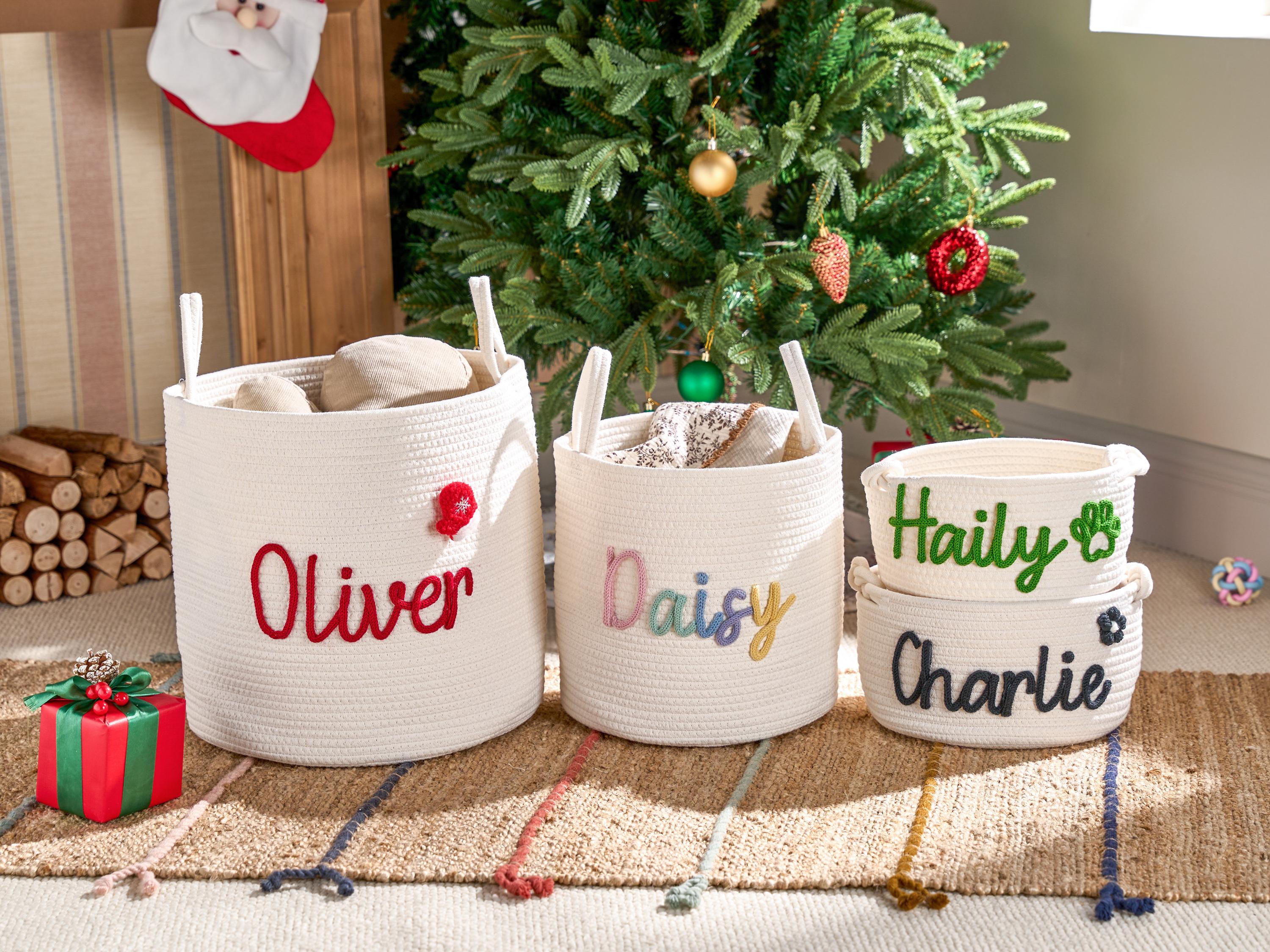 Personalized Rope Cotton Baby Basket: Nursery Toy Organizer - Etsy