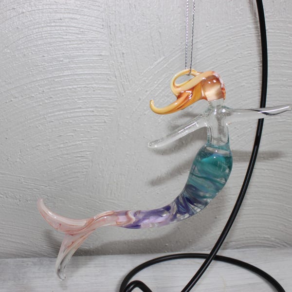 Blown Glass Mermaid - Etsy