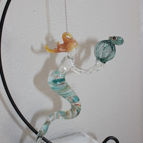 Blown Glass Mermaid - Etsy