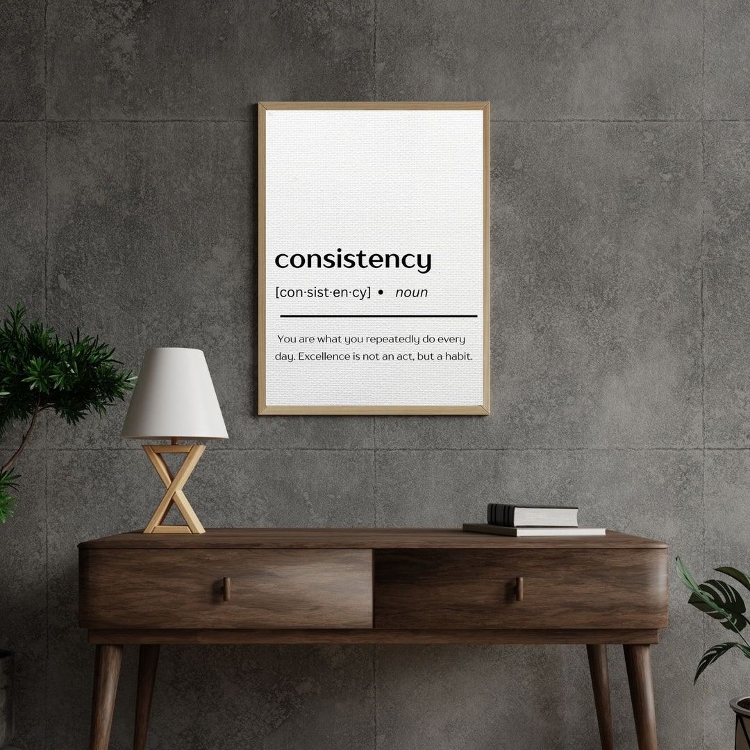 Consistency Gym and Office Decor Motivational Poster Inspirational ...
