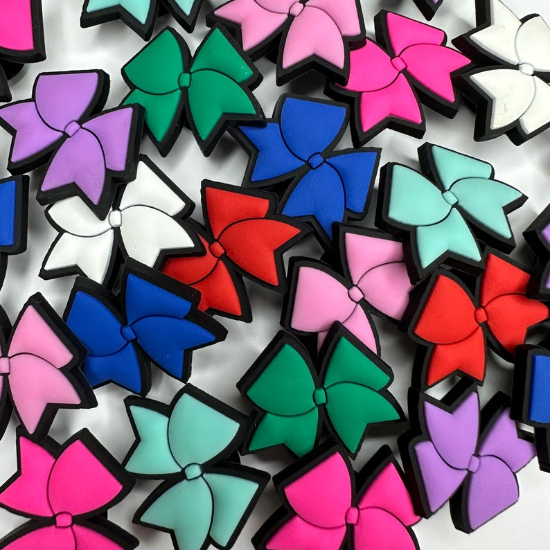 Cheer Bow Croc Charms - Etsy