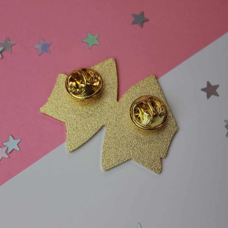 Captain Cheerleading Bow Enamel Pin - Etsy