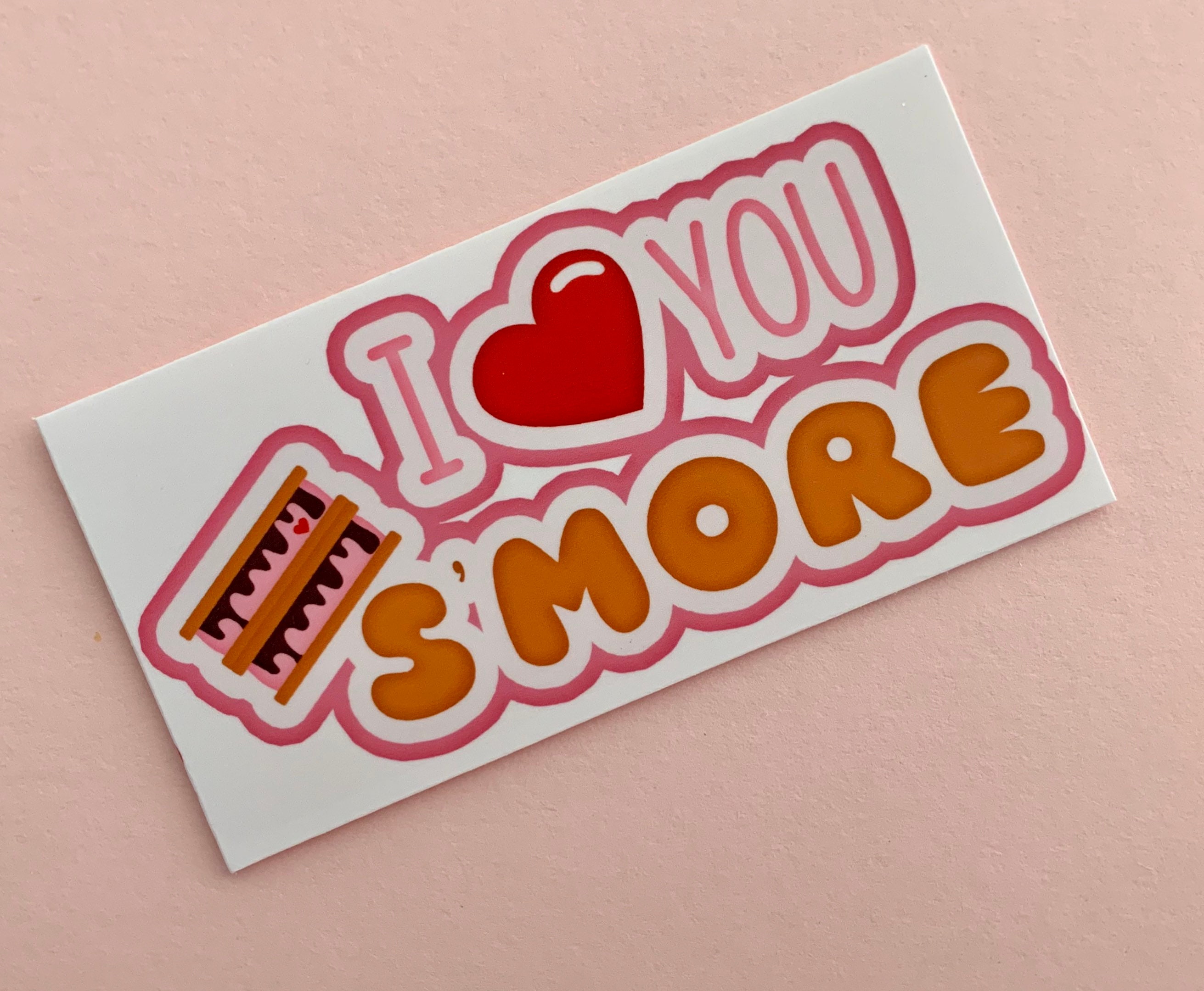 Valentine Snowman I Love You Smore Card - Etsy