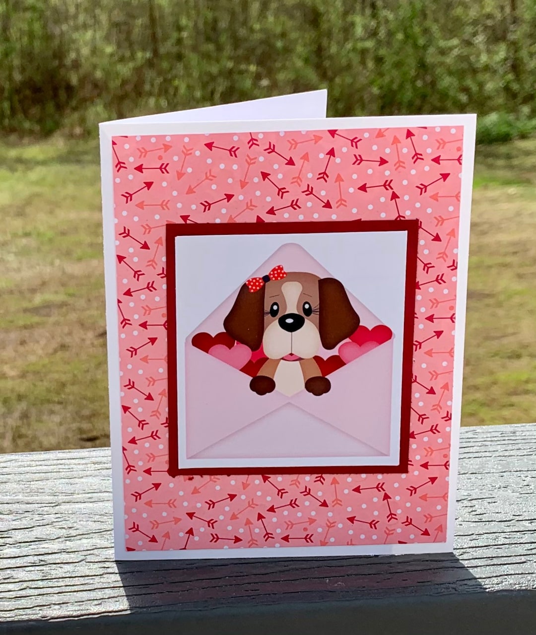 Puppy Dog Valentine’s Day Card - Etsy