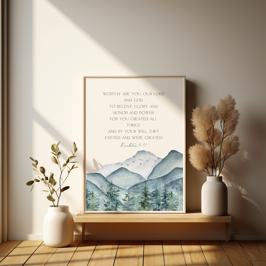 Revelations Wall Art, Boho Christian Decor, Boho Christian Prints ...