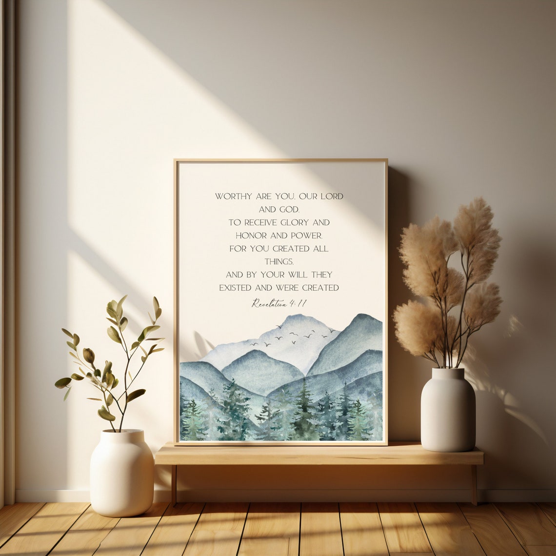 Revelations Wall Art, Boho Christian Decor, Boho Christian Prints ...