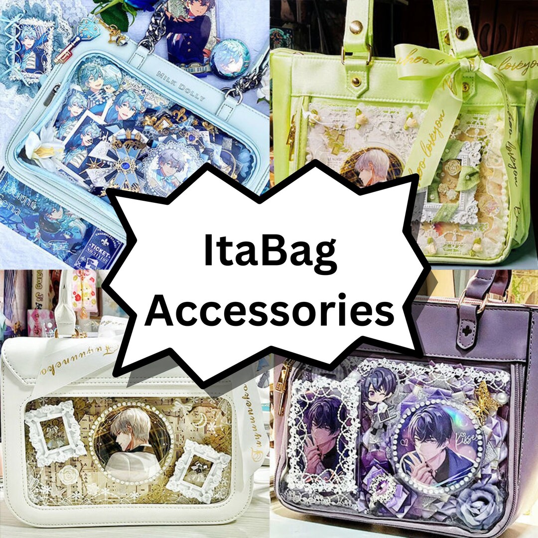 Handmade Ita Bag Accessories-anime Figures Enamel Pin Ring Keychain ...