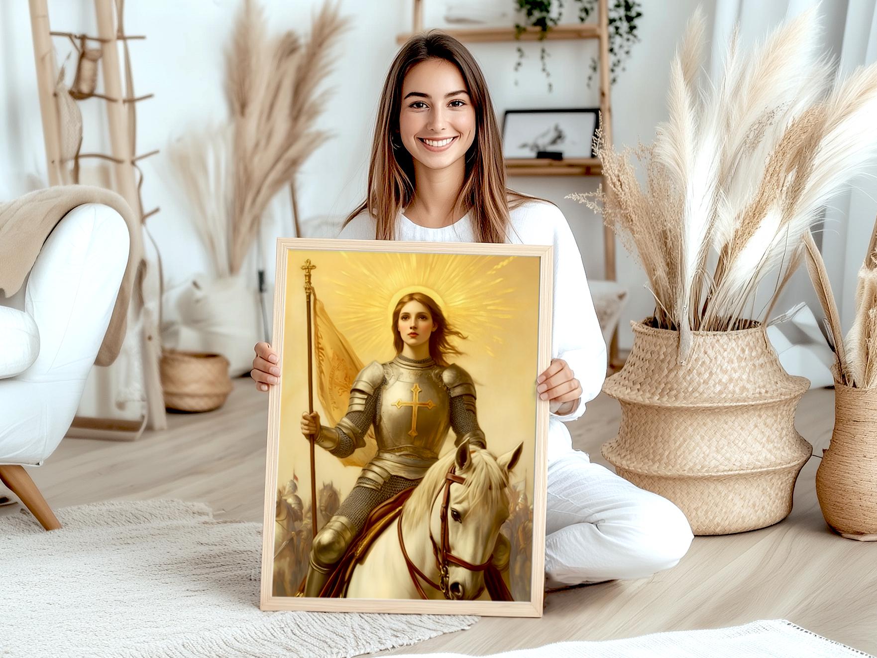 Saint Joan of Arc Print | Joan of Arc Poster | St Joan of Arc Art ...