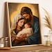 Holy Family Printed Poster / Mary and Joseph With Baby Jesus / Jesus ...