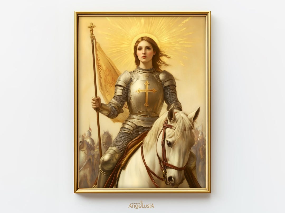 Saint Joan of Arc Print | Joan of Arc Poster | St Joan of Arc Art ...