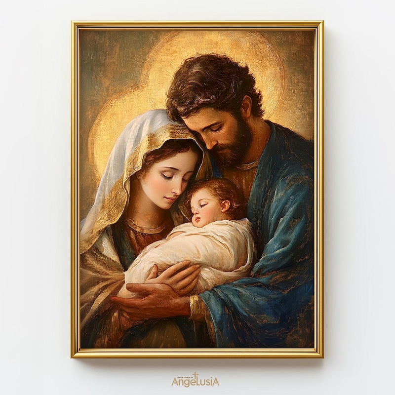 Holy Family Print - Etsy