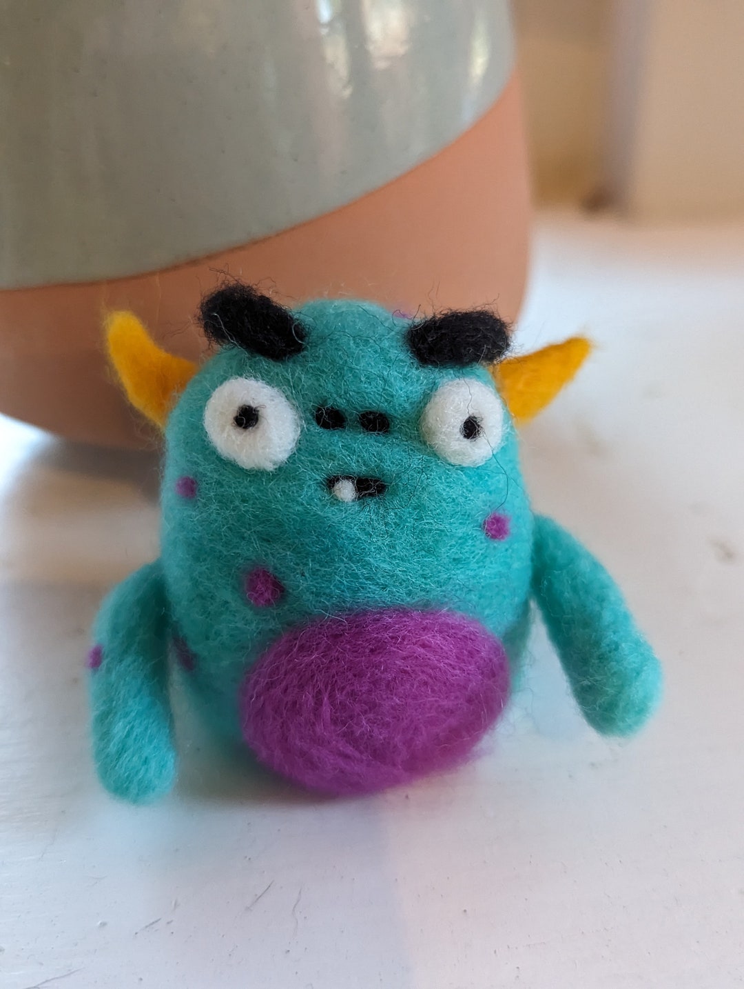 Burt the Angry Mini Monster - Etsy
