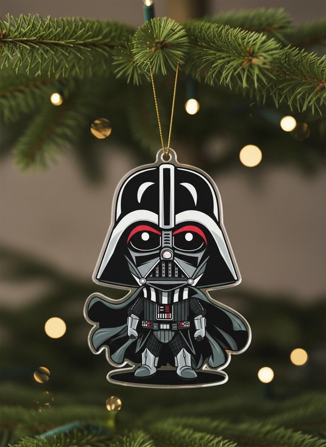 Darth Vader Christmas Ornament, Star Wars Family Ornament, Cute ...