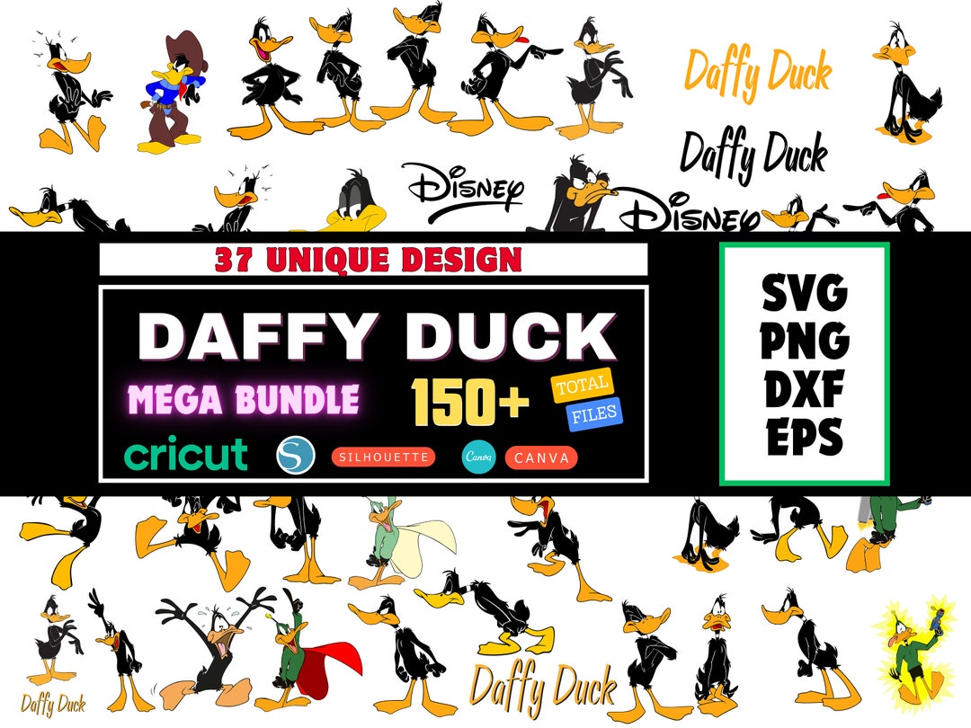 Daffy Duck Svg MEGA BUNDLE, Baby Daffy Duck, Looney Tunes Svg, Bundle ...