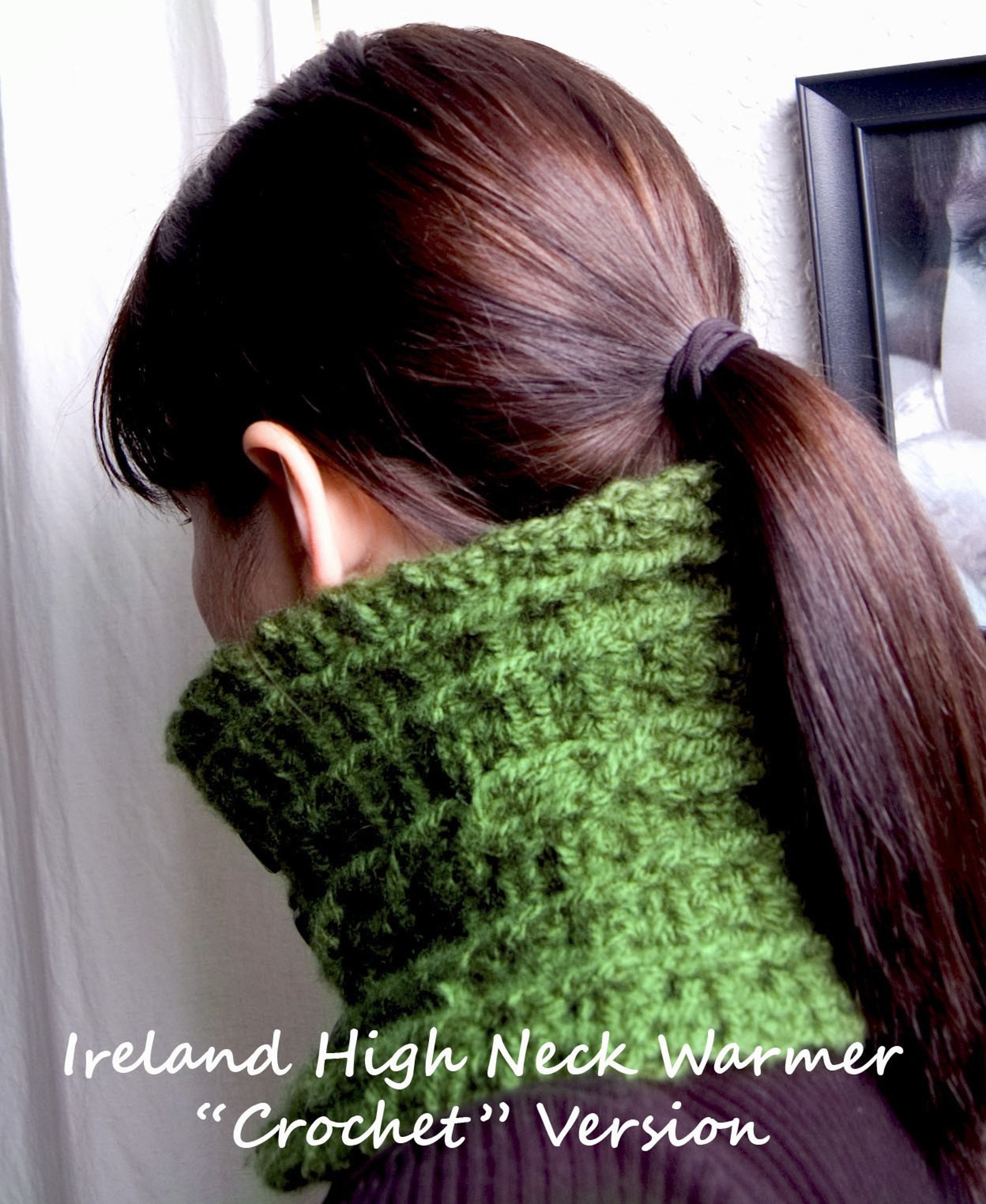 Knit Ireland High Neck Warmer PDF PATTERN - Etsy
