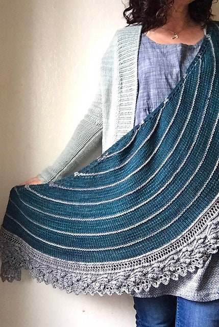 Cinder Rose Shawl Knit PDF Pattern | Etsy