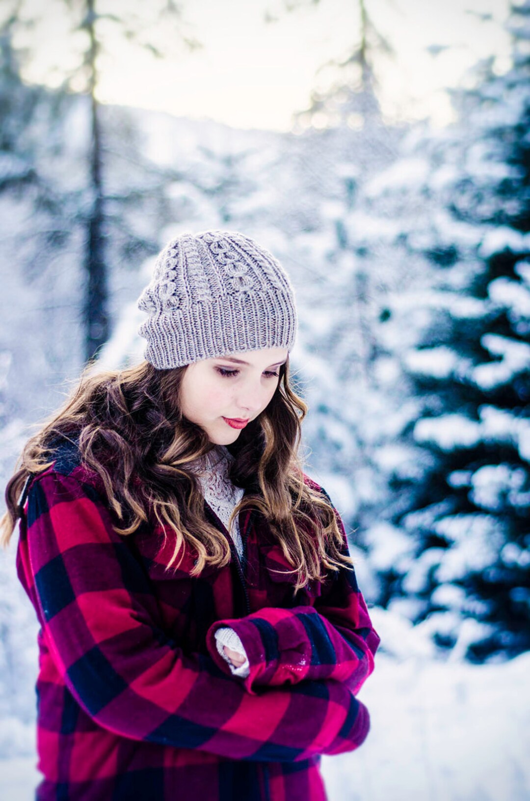 Frosted Pine Hat Knitting Pattern PDF - Etsy