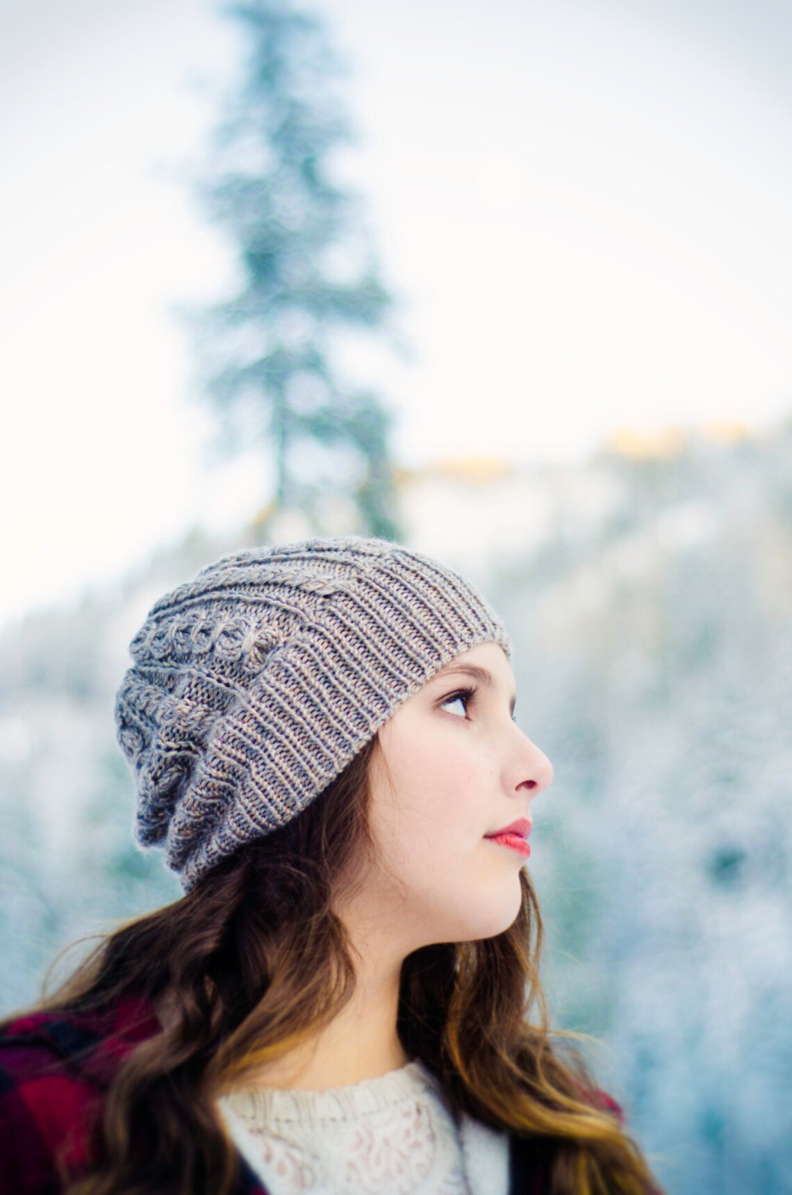 Frosted Pine Hat Knitting Pattern PDF - Etsy