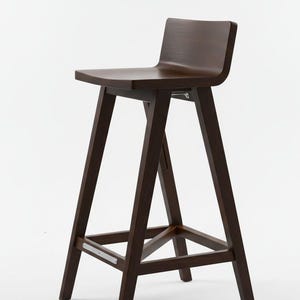 Handmade Solid Wood Bar Stool: Modern Kitchen Island Seating - Etsy