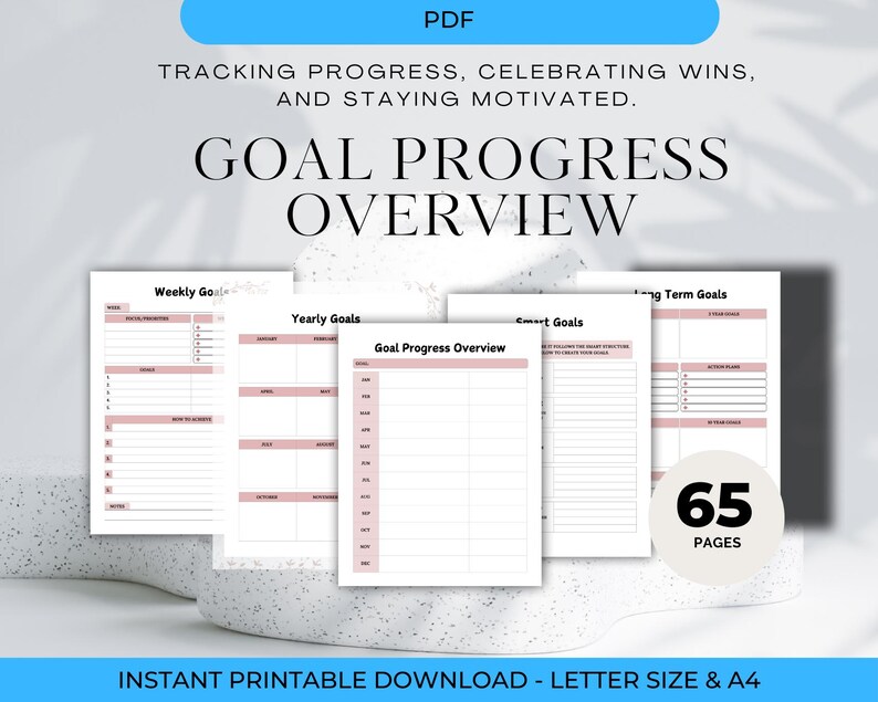 2025 Ultimate Goal Planner, SMART Goal Setting, 2025 Vision Board, New ...
