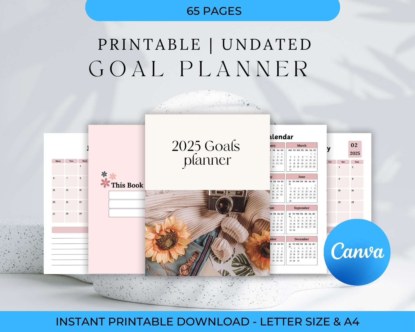 2025 Ultimate Goal Planner, SMART Goal Setting, 2025 Vision Board, New ...