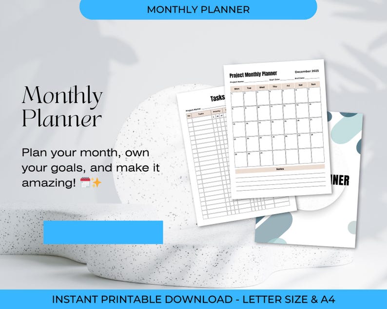 2025 Project Planner, Business Planner, 2025 Finance Planner, Project ...