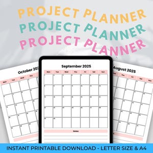 2025 Project Planner, Business Planner, 2025 Finance Planner, Project ...