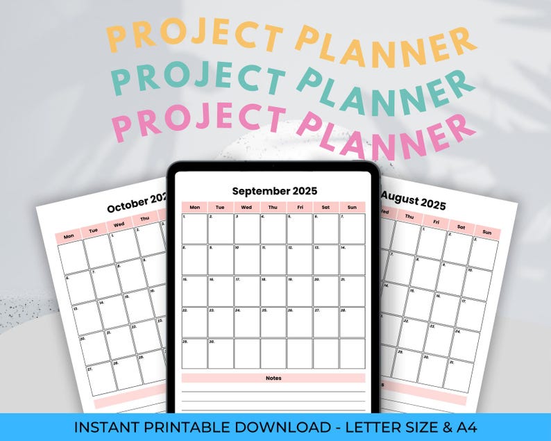 2025 Project Planner, Business Planner, 2025 Finance Planner, Project ...