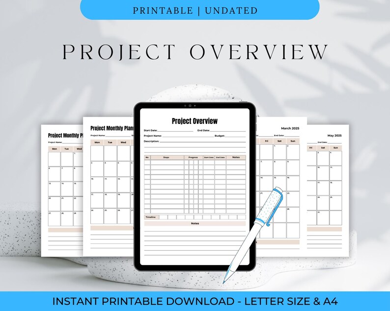 2025 Project Planner, Business Planner, 2025 Finance Planner, Project ...