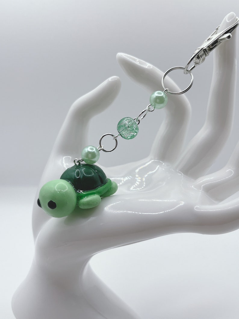 Cute Turtle | Handmade Polymer Clay Keychain - Etsy
