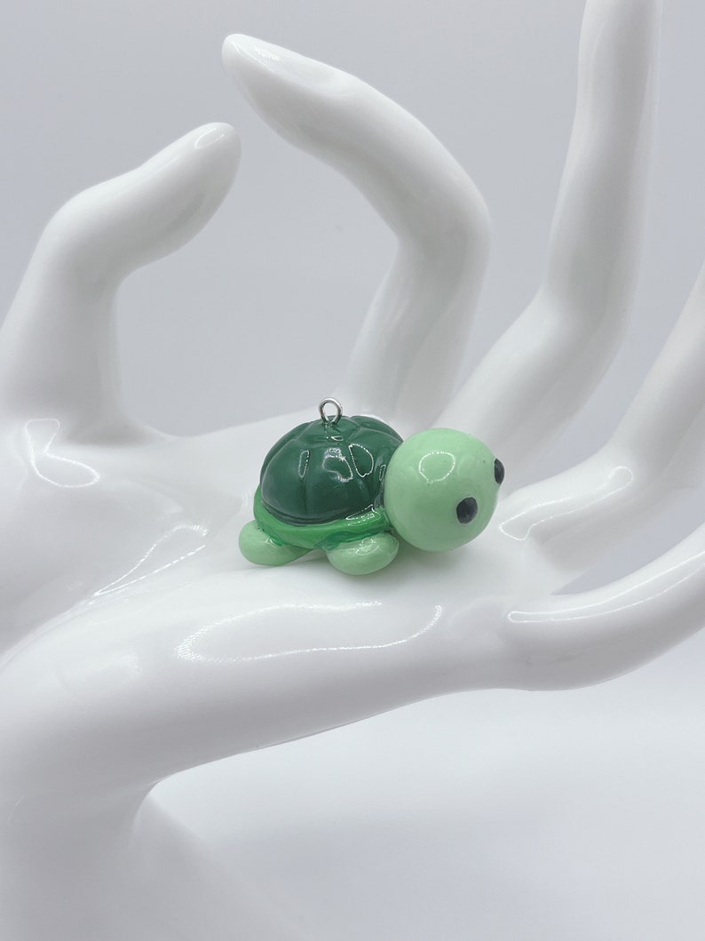 Cute Turtle | Handmade Polymer Clay Keychain - Etsy