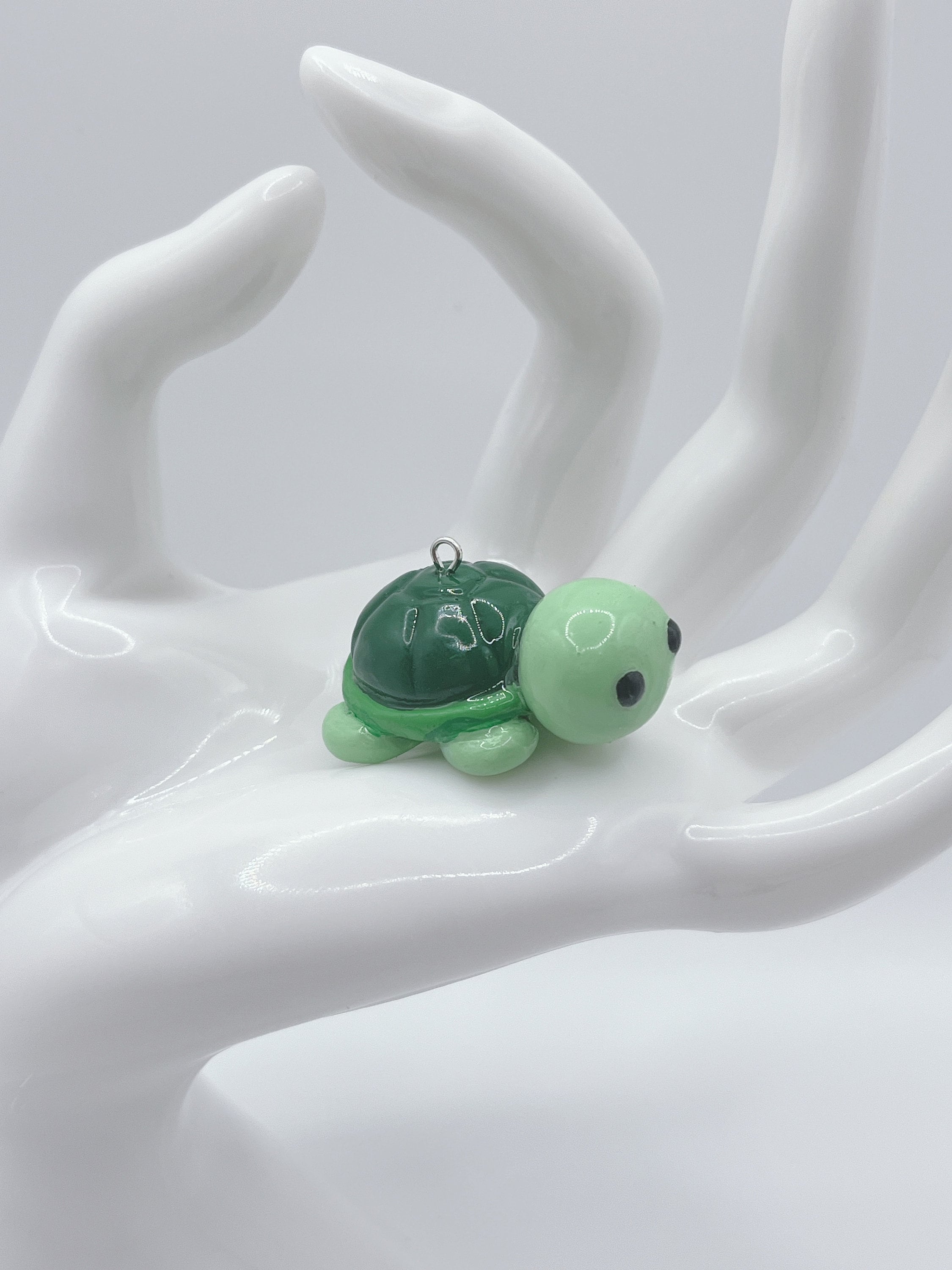 Cute Turtle | Handmade Polymer Clay Keychain - Etsy