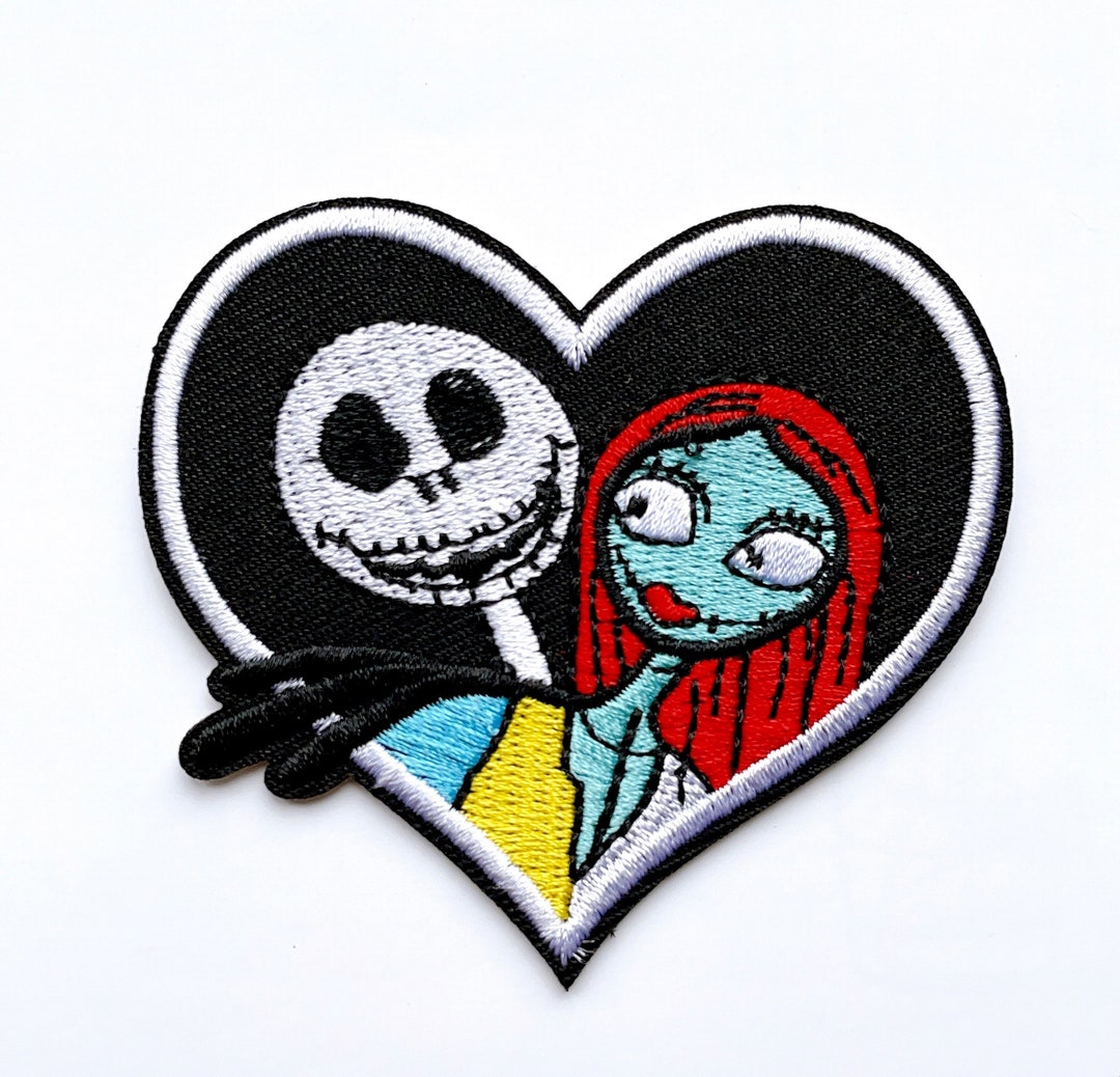 Jack and Sally Patch Skull Jack Emblem Nightmare Before Christmas ...