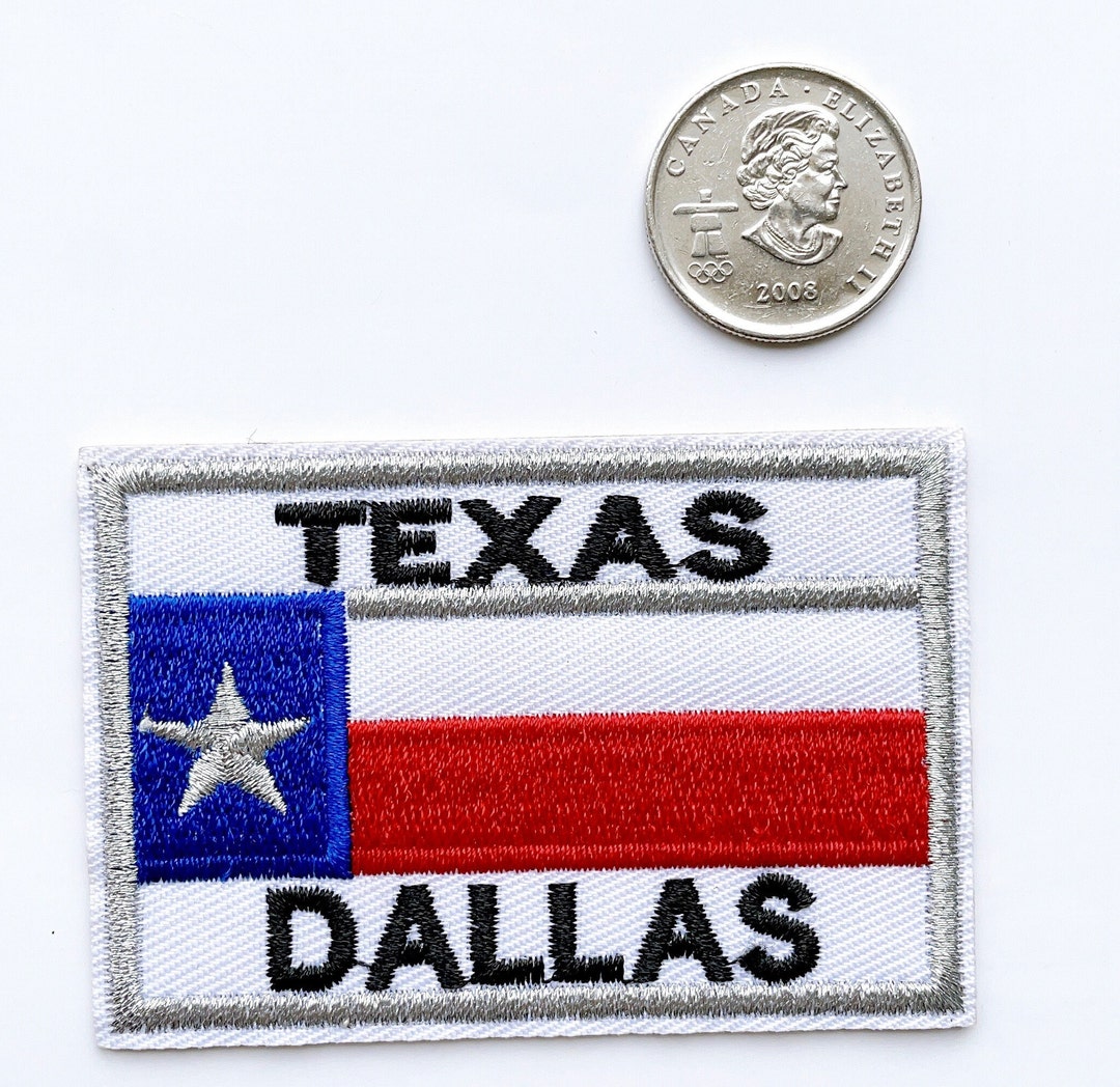 USA Texas Dallas Flag Patch States Flag Emblem Texas Dallas Flag ...