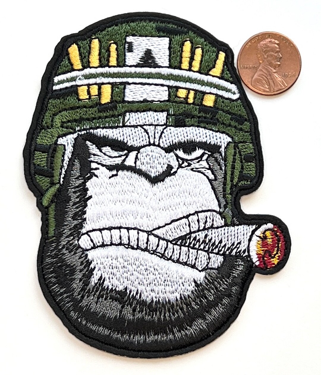 Cigar Orangutan Patch Monkey Boss Emblem Biker Power Appliqué ...