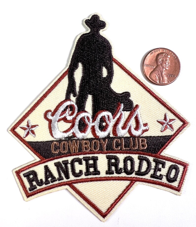 Coors Ranch Rodeo Patch Cowboy Club Coors Emblem Beer Logo Appliqué ...