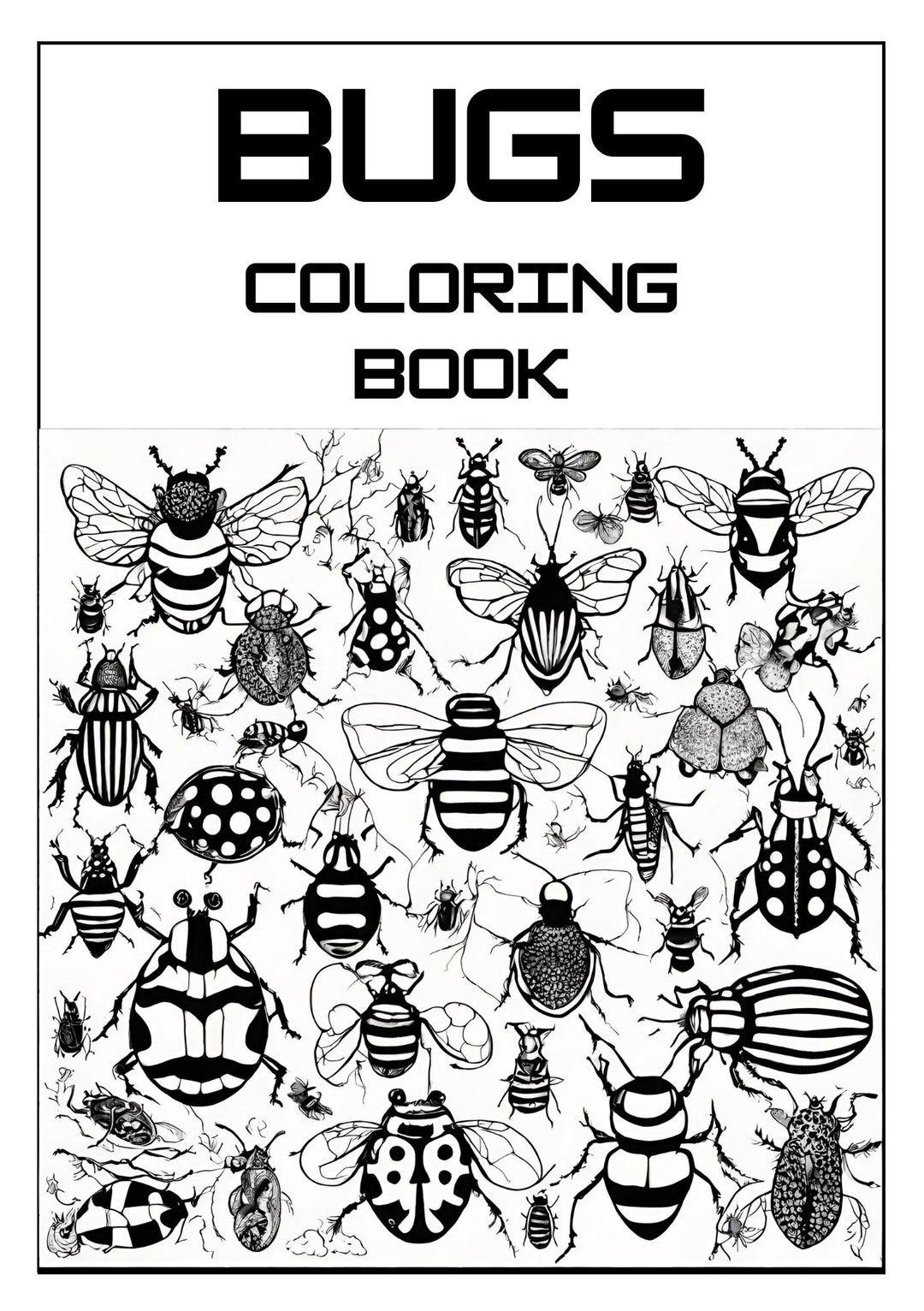 Bugs Coloring Book - Etsy