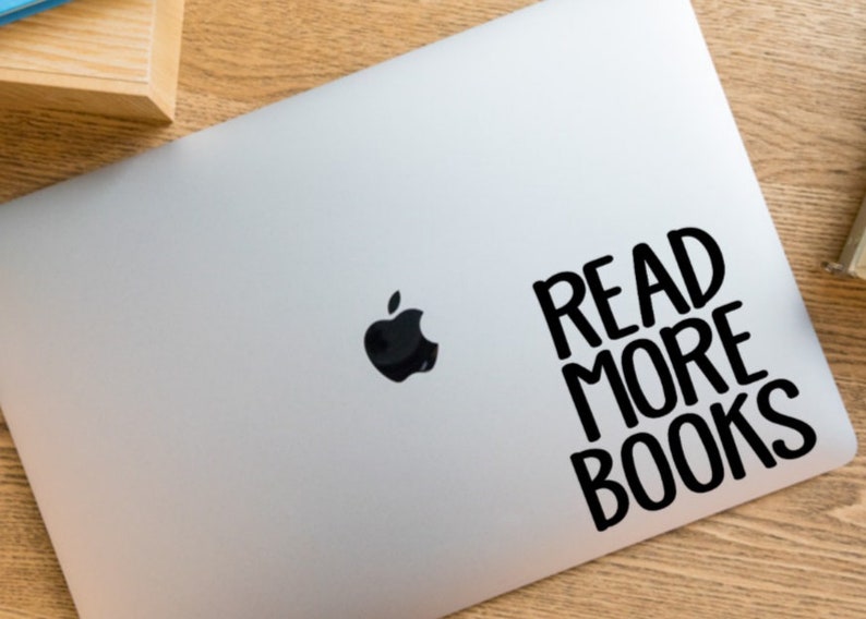 Read More Books Vinyl Decal Bumper Sticker Bookish AF - Etsy