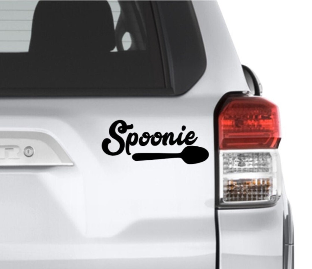 SPOONIE Vinyl Decal Bumper Sticker Chronic Illness Warrior - Etsy