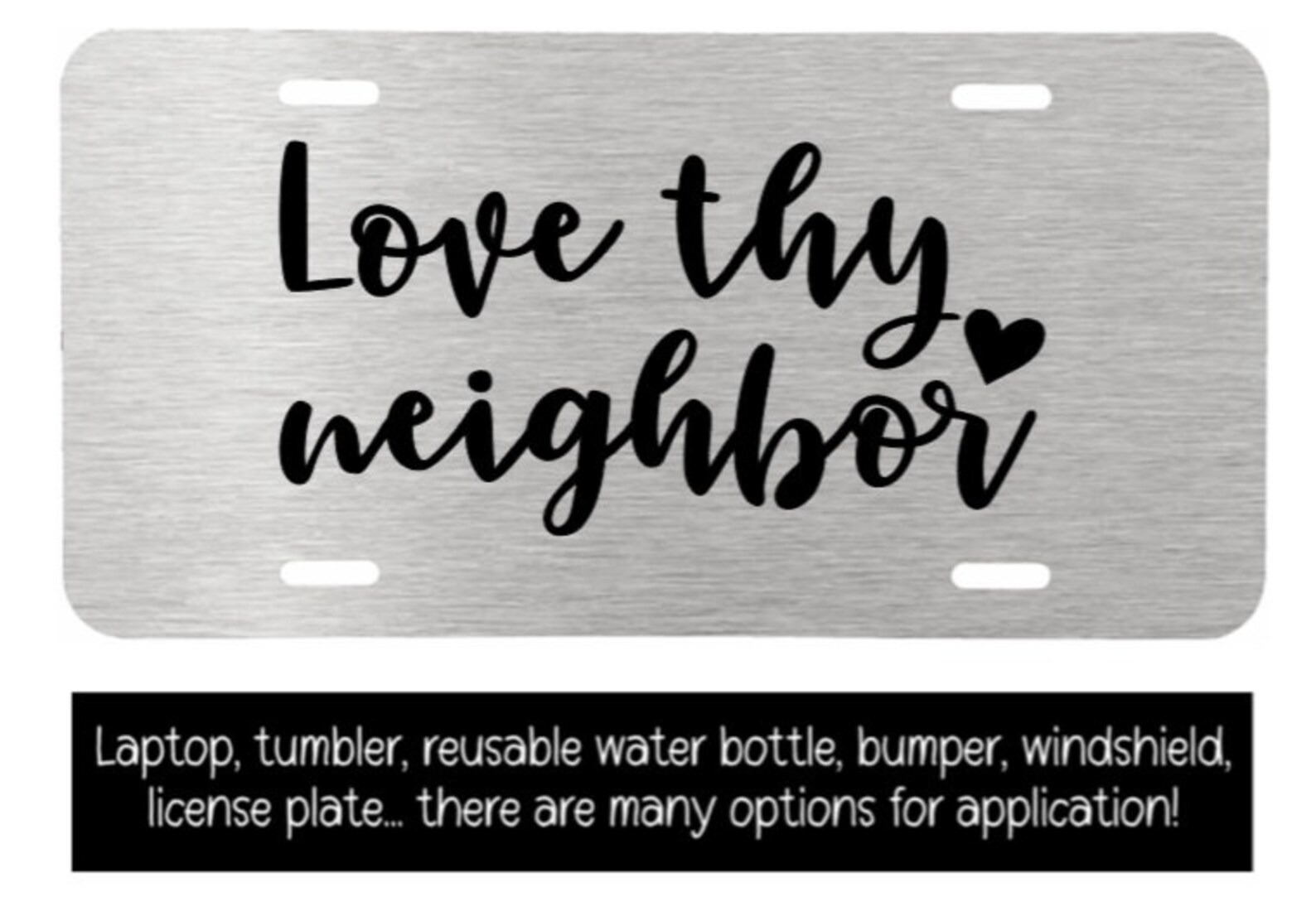 Love Thy Neighbor Vinyl Decal Bumper Sticker Bible Verse - Etsy