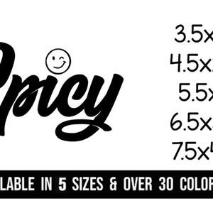 Spicy Vinyl Decal Bumper Sticker, Spicy Industry Worker, Hot Sexy Momma, Only Fans Sticker ...