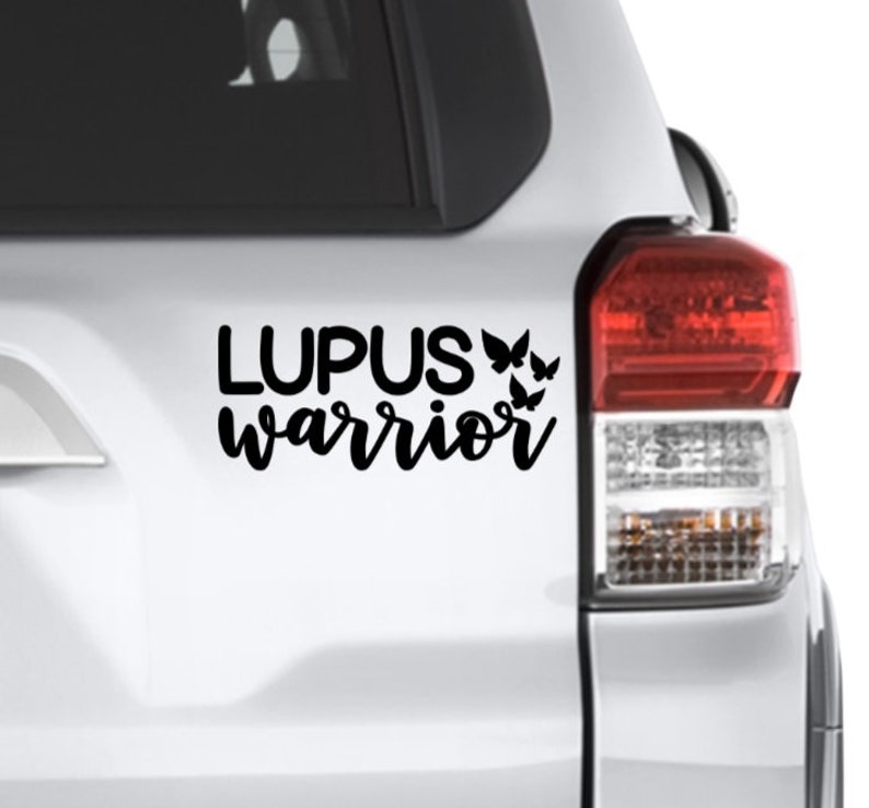 Lupus Warrior Vinyl Decal Bumper Sticker Spoonie Warrior - Etsy