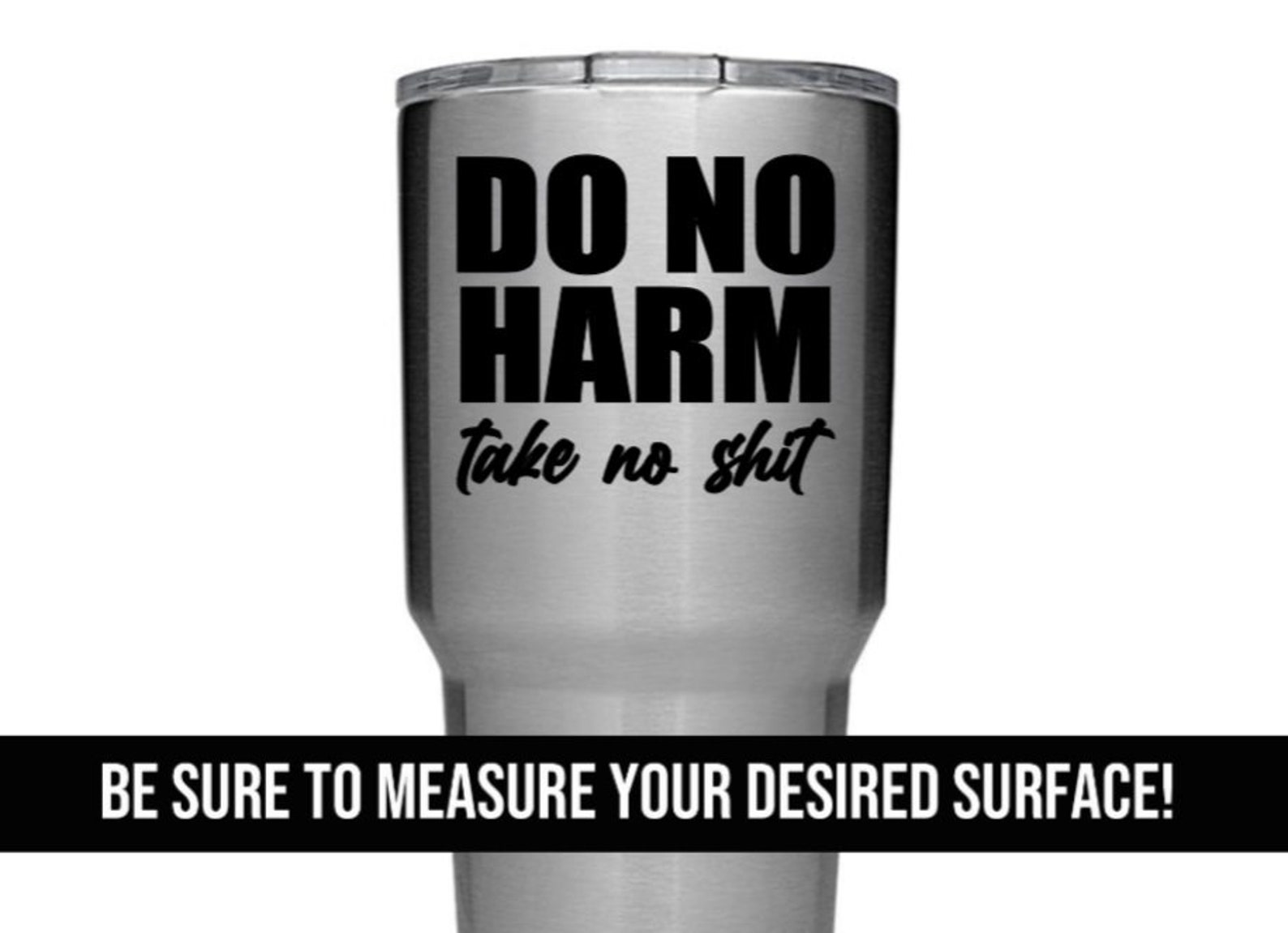 Do No Harm Take No Shit Vinyl Decal Bumper Sticker Moira | Etsy
