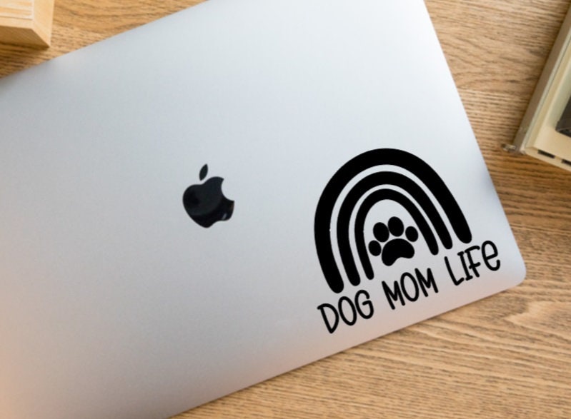 Dog Mom Life Vinyl Decal Sticker Dog Lover Gift Laptop | Etsy