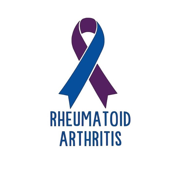 Rheumatoid Arthritis awareness ribbon decal | Etsy