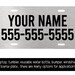 Personalized Name and Phone Number Vinyl Decal Sticker, Call Me Bumper ...