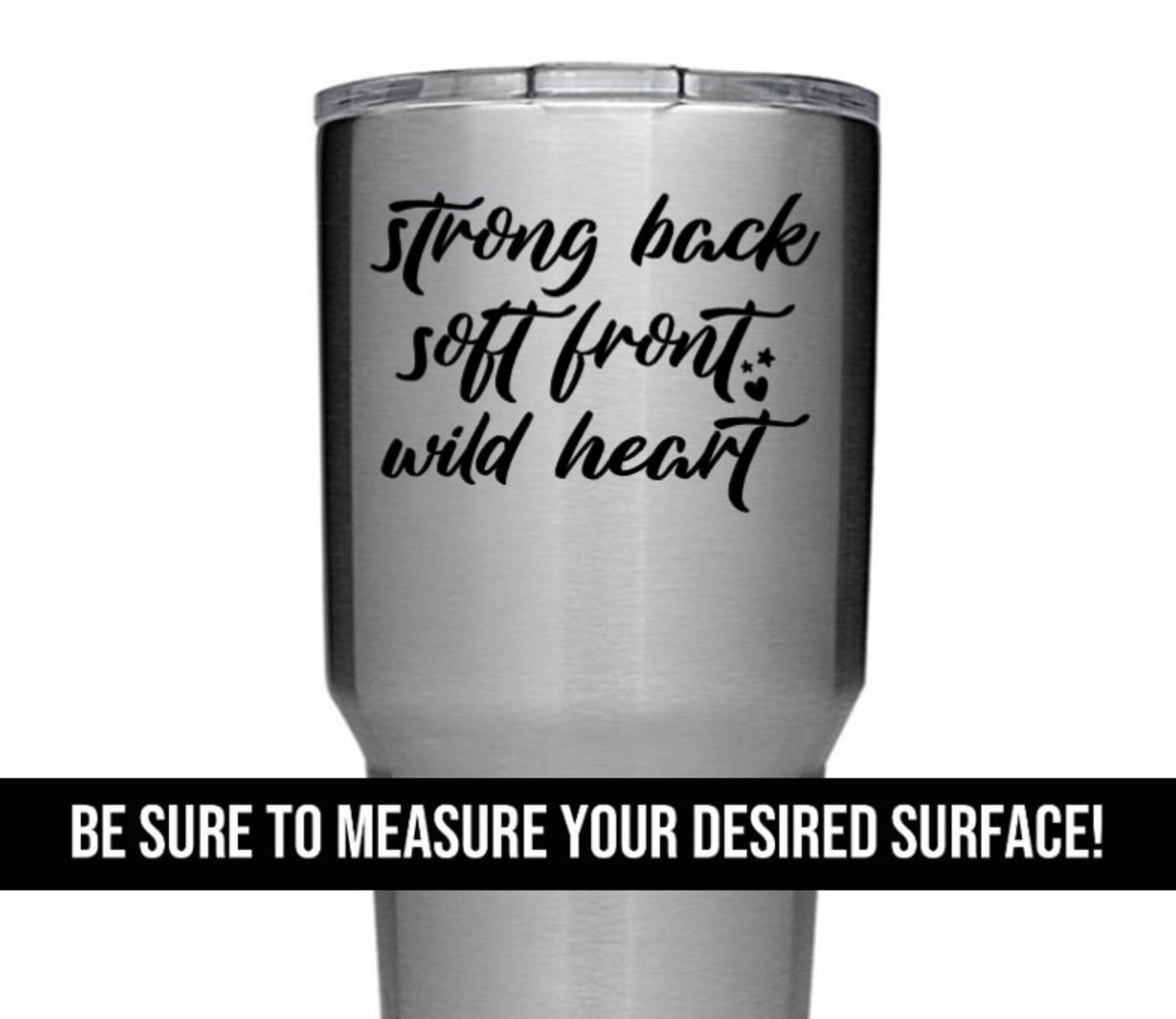 Strong Back Soft Front Wild Heart Vinyl Decal Bumper Sticker - Etsy