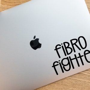 Fibromyalgia Fighter Vinyl Decal Bumper Sticker, Fibro Warrior ...