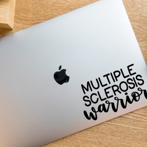 Multiple Sclerosis Warrior Vinyl Decal Bumper Sticker, Laptop Bumper ...